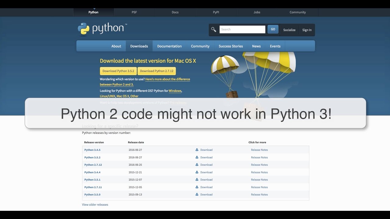 Python 2 vs 3 on the Mac