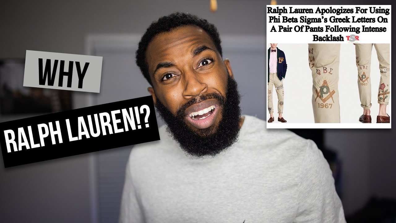 Ralph Lauren Uses Phi Beta Sigma Logo on their Pants!? Why?? | Corey  Jones
