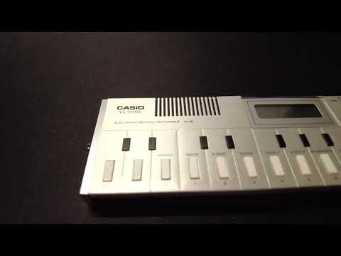 Casio VL-Tone VL-10 Vintage Mini Synth 1981 silver | Reverb