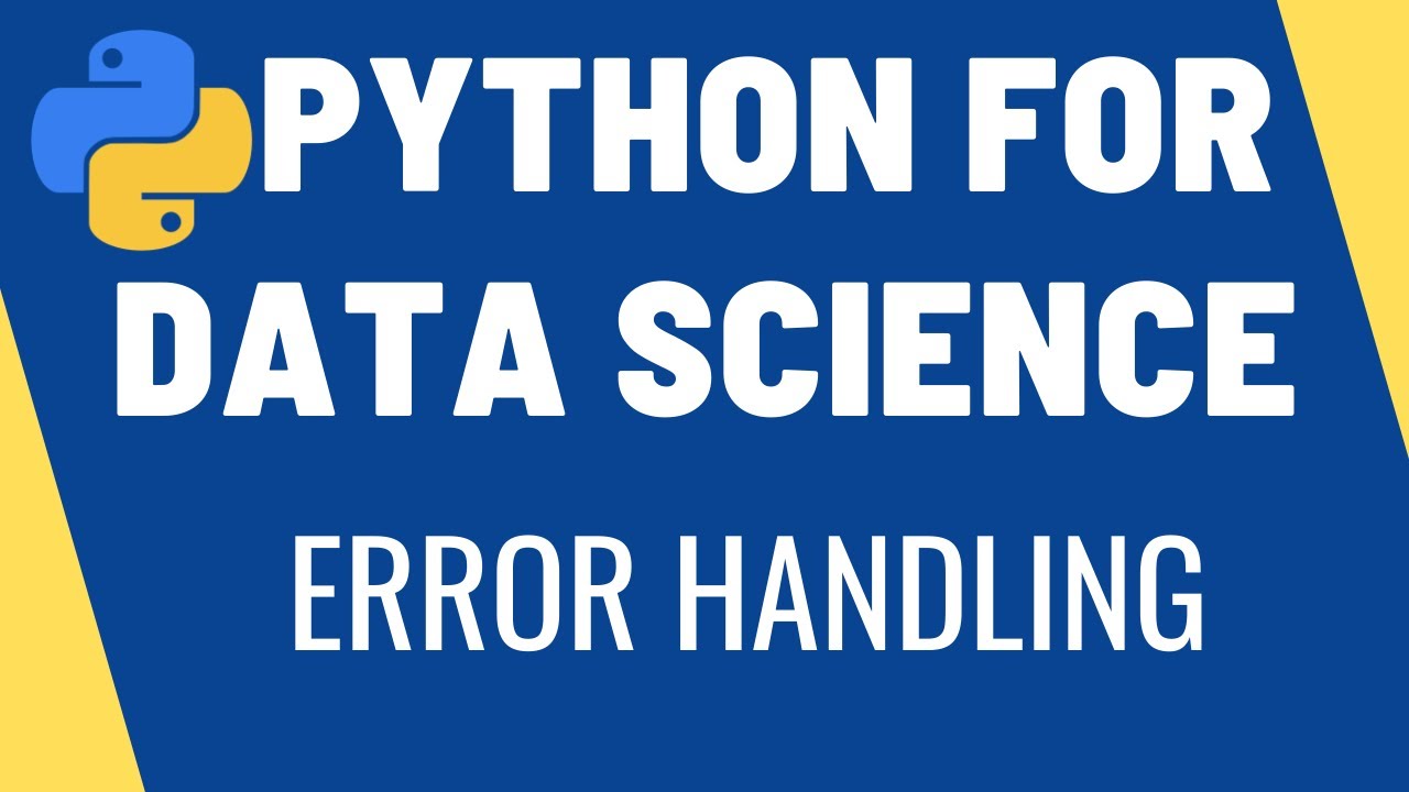 Error Handling | try...except...finally block | Python for Data Science | Learn Python