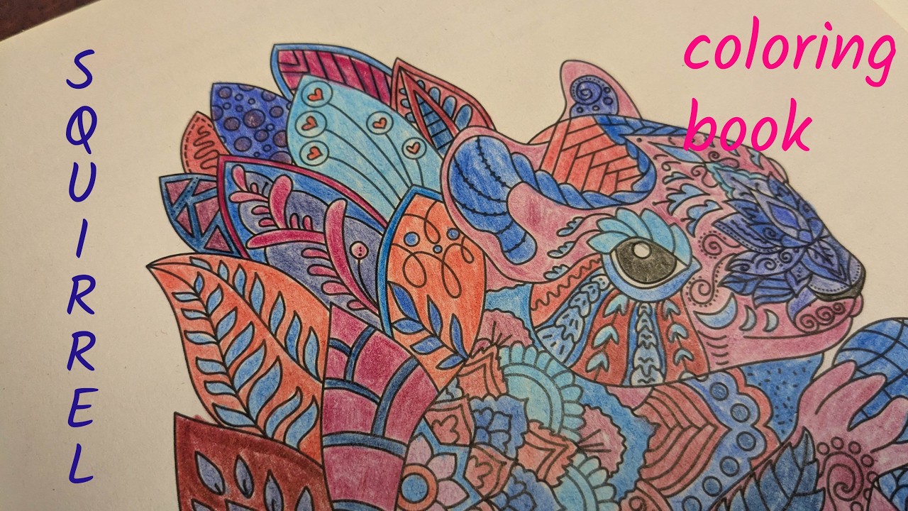 Squirrel / Coloring book session