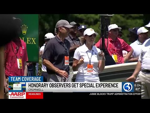 Honorary observers get special experience at Travelers Championship
