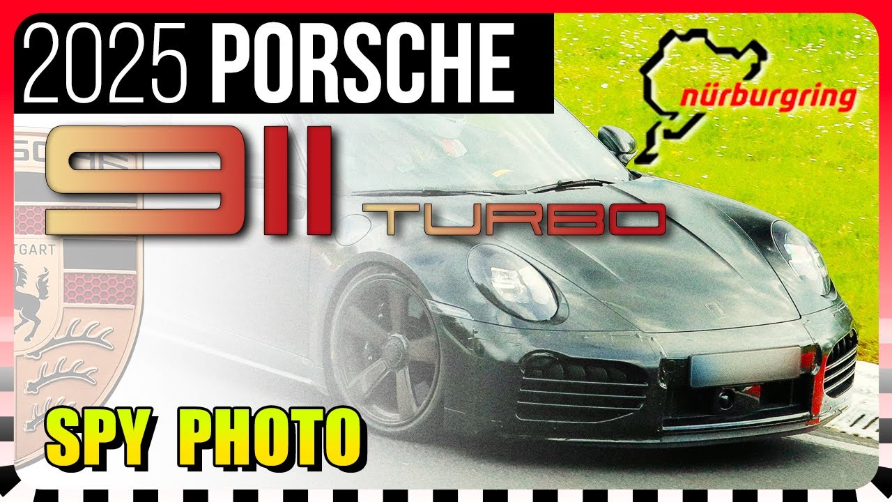 Wingless 2025 Porsche 911 Turbo Prototype Spied Testing, Hearsay ...