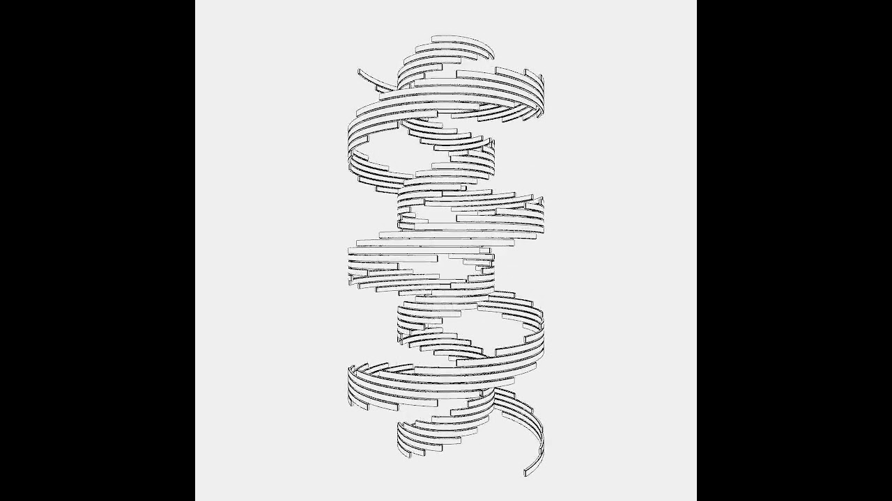 Twin Spirals. #openframeworks #programming #creativecoding