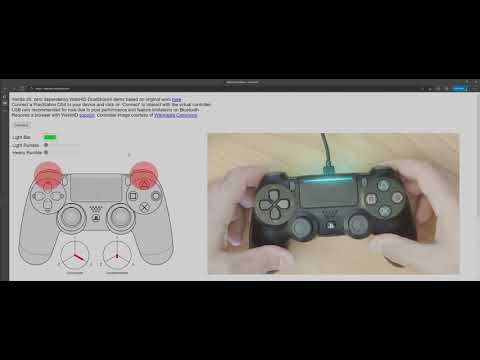 WebHID DualShock 4
