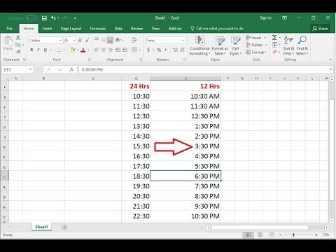 How to Convert 24 hrs to 12 hrs Time Formats in MS Excel (Easy)