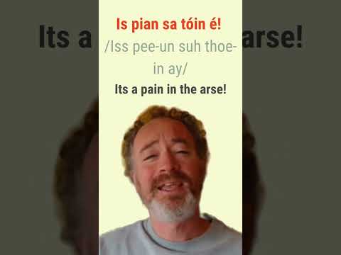 How to say It's A Pain In The Arse in Irish. #bitesizeirish