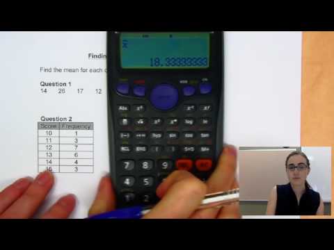 Finding the Mean - Casio Calculator