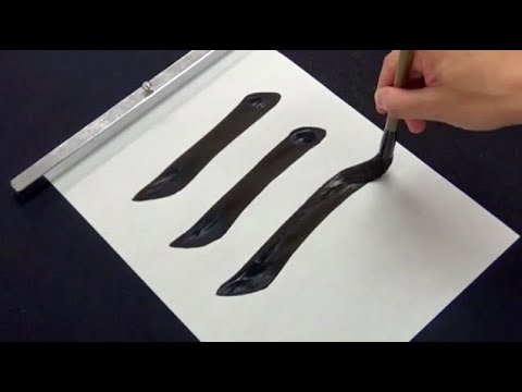 【書道習字】基本線・基本点画の書き方【見本】 | Japanese Calligraphy tutorial How to strokes practice with brush