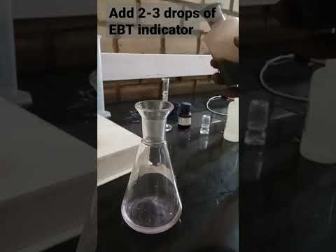 Total hardness of water titration in simples steps| EDTA titration|#chemistry #titration#edta#shorts
