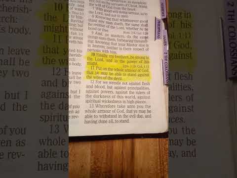 Ephesians 6:10-11 Put on the whole armour of God Hallelujah Thank You Jesus Christ