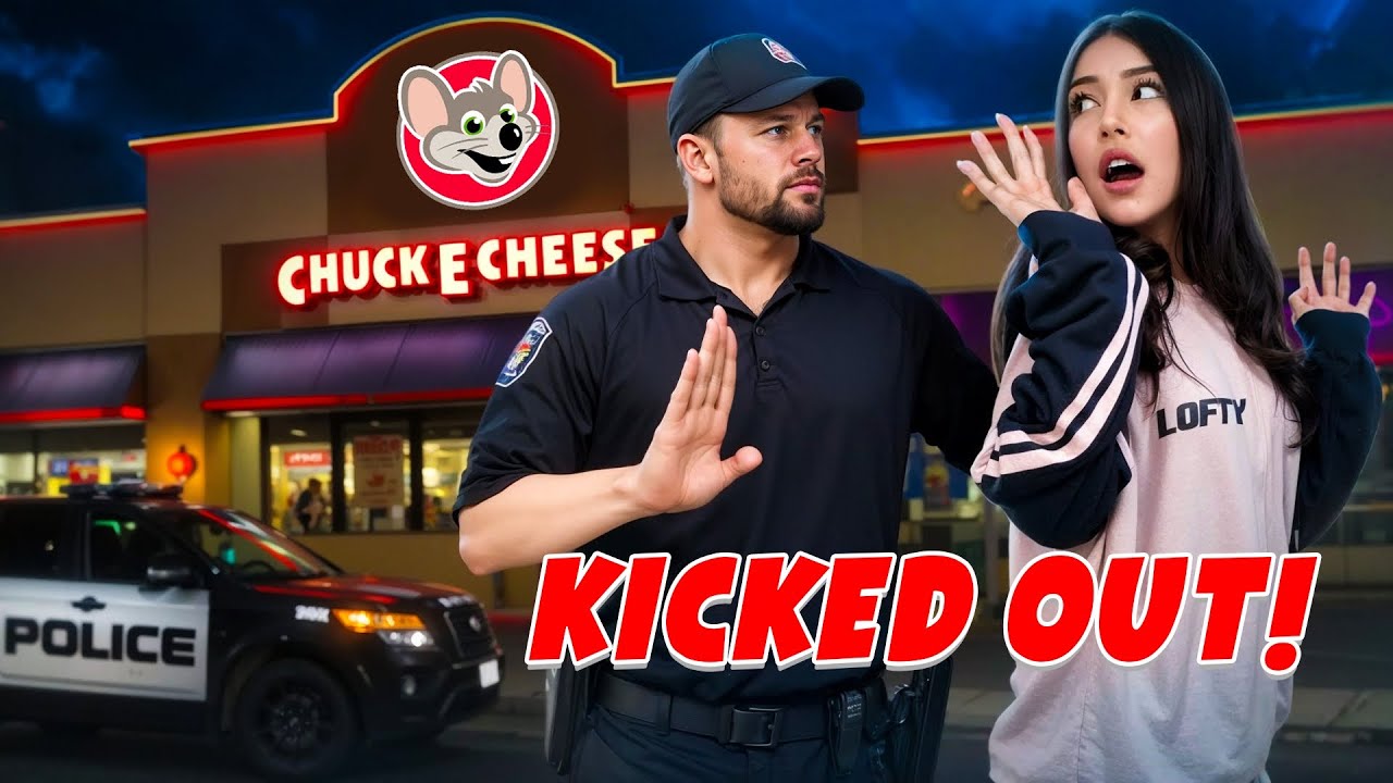 Spending 24 HOURS AT CHUCK E CHEESE 😱 | eslis
