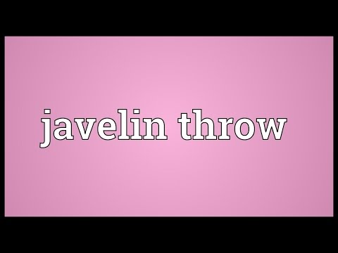 Javelin throw Meaning