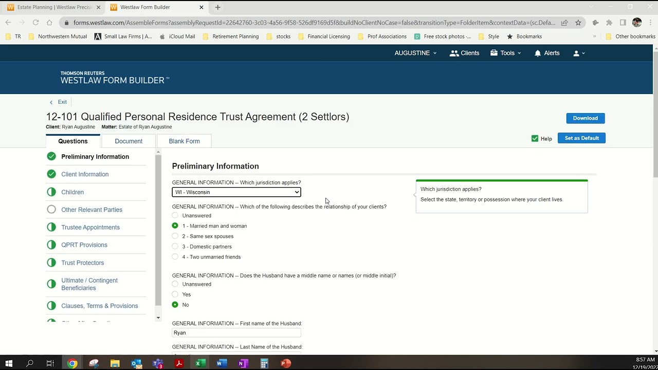Automated Documents for Estate Planning (Lipman's)