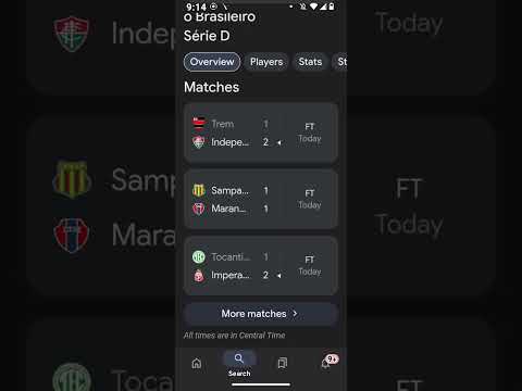 Série D Football Scores #séried