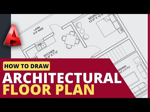How to draw Architectural Plans in Autocad | Convert Hands Drawing to Autocad Drawings