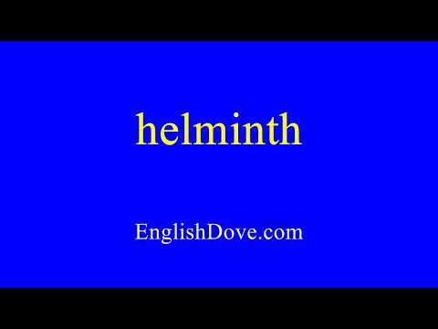 How to pronounce helminth in American English