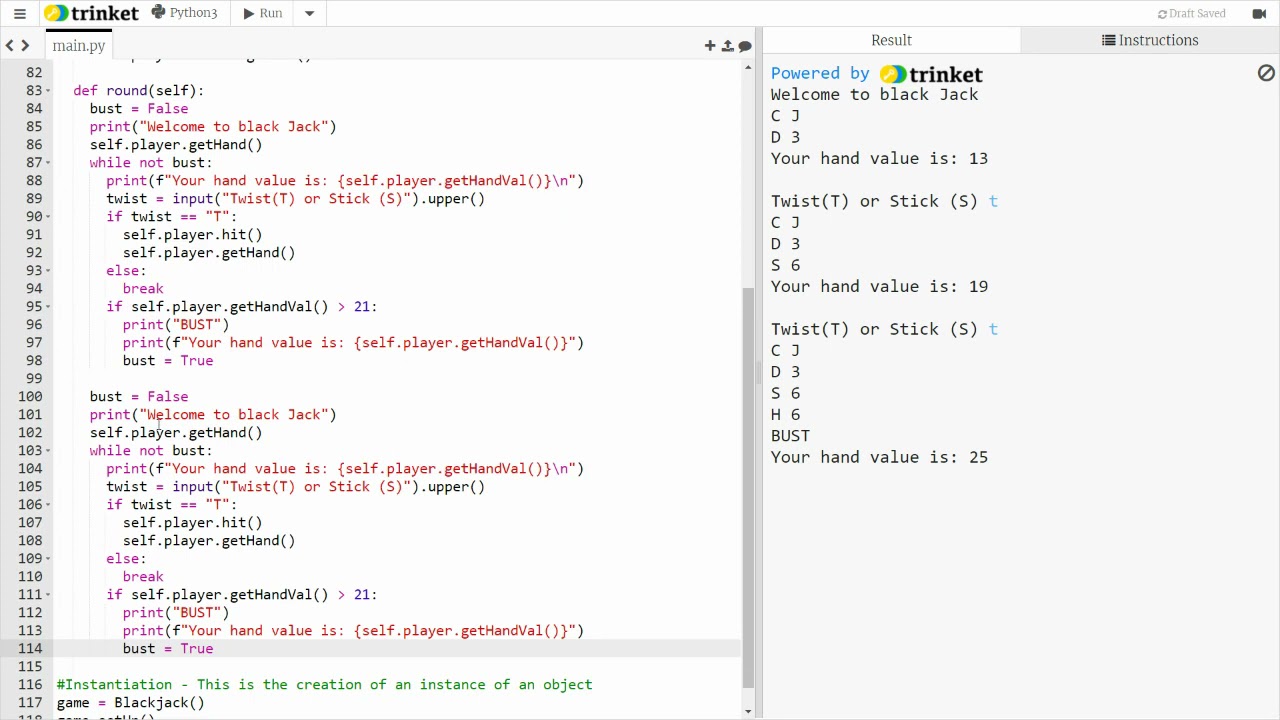 OOP BlackJack Part 7