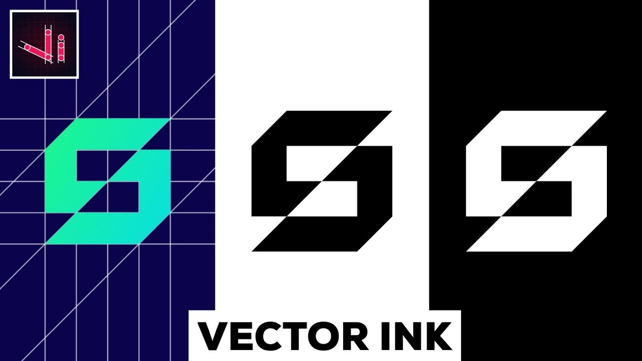 S Letter Logo Design In Vector Ink | Aman Graphics