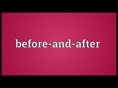 Before-and-after Meaning