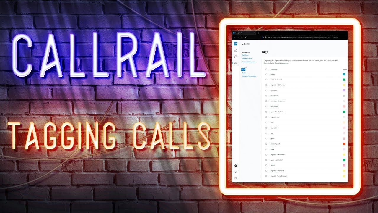CallRail - Tagging Calls