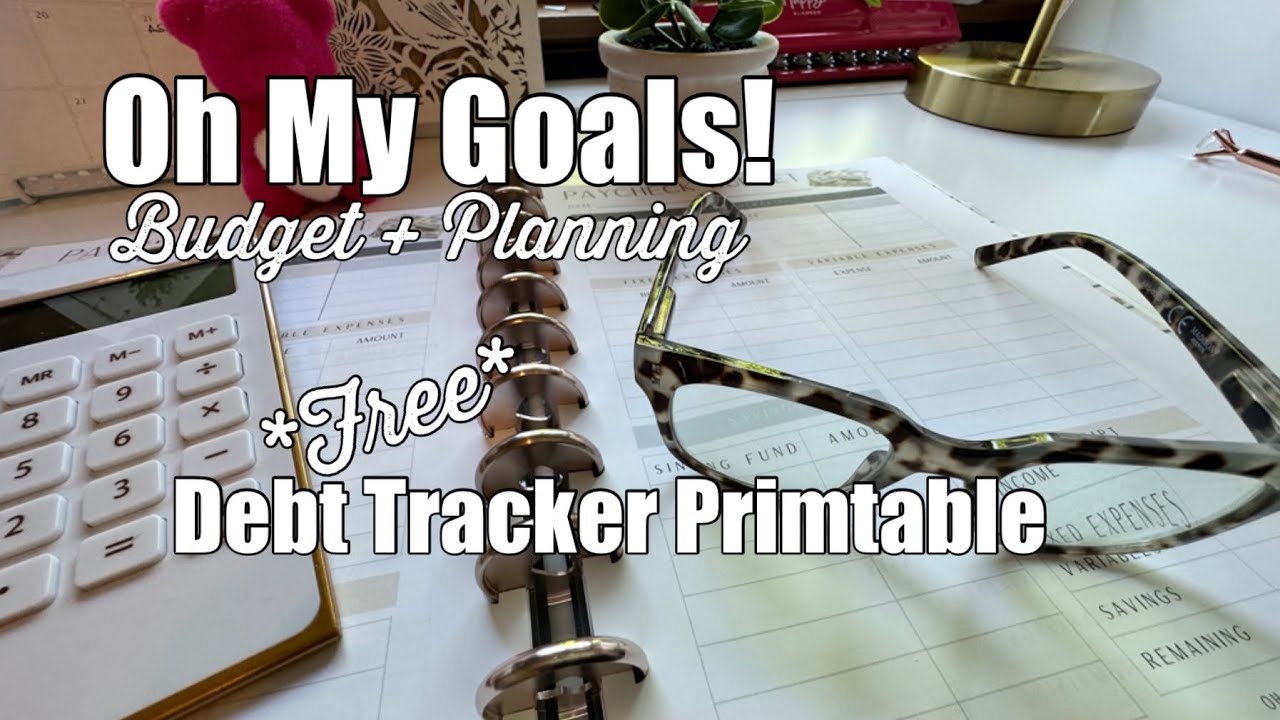 Debt Payoff Tracker - FREE Printable / Digital Download | Oh My Goals Budget and Planning