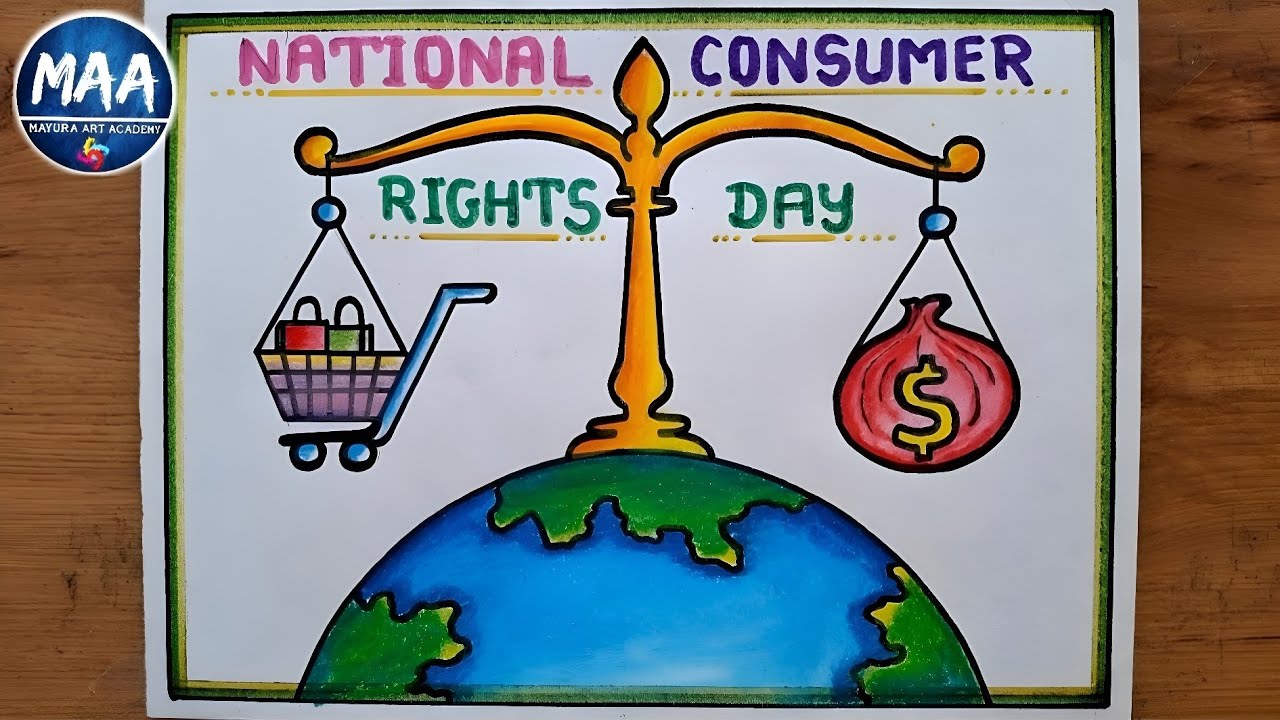National Consumer Rights Day Drawing | Consumer Rights Day Poster | World Consumer Rights Day Poster