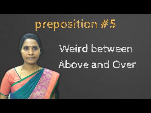 Preposition #5 | Difference between "Above and Over" |Spoken English through Tamil