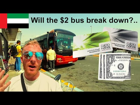 Abu Dhabi Airport to city on the Bus for $2!! In Under 1 Hour! Travel Vlog getting to Abu Dhabi 2023