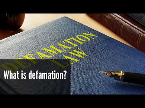 What is defamation?