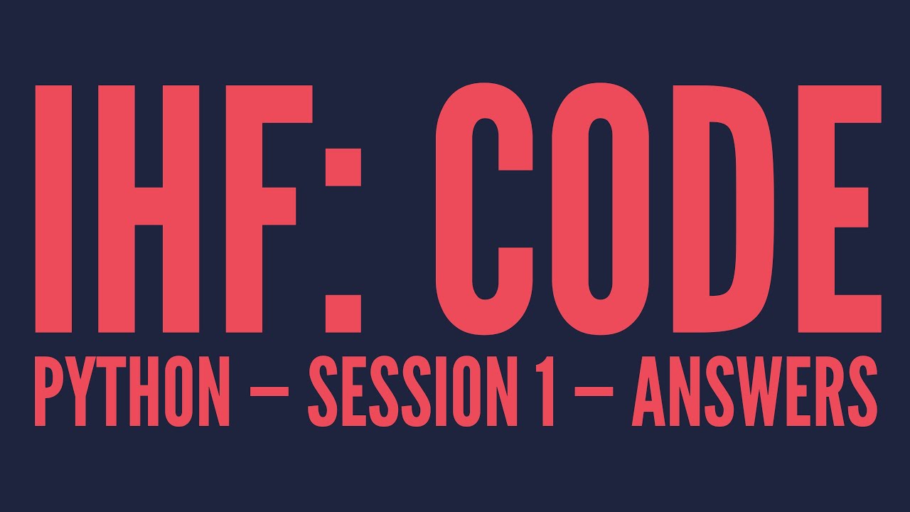 Intro to Python — Lesson 1 — Answers