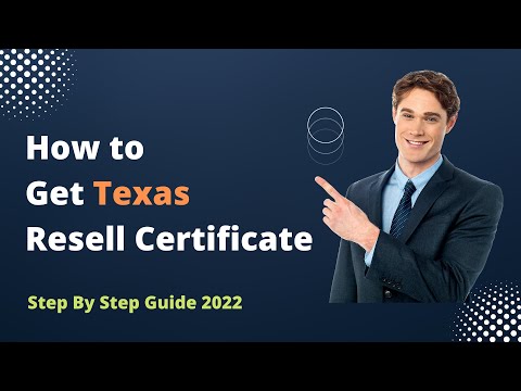 Texas Reseller Certificate || Texas Tax Permit || Step by Step Guide