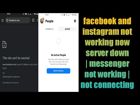 facebook and instagram not working now server down | messenger not working | not connecting server