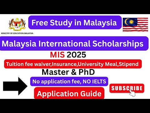How to Apply for a Fully Funded MIS Scholarship in Malaysia 2025 | No IELTS, No Application Fee!