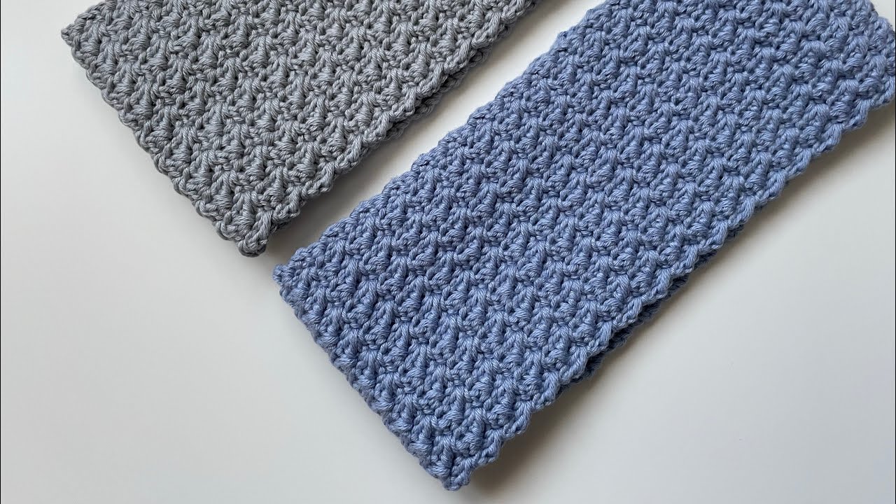 Crochet Headband Tutorial - Very Quick and Easy - One Row Repeat