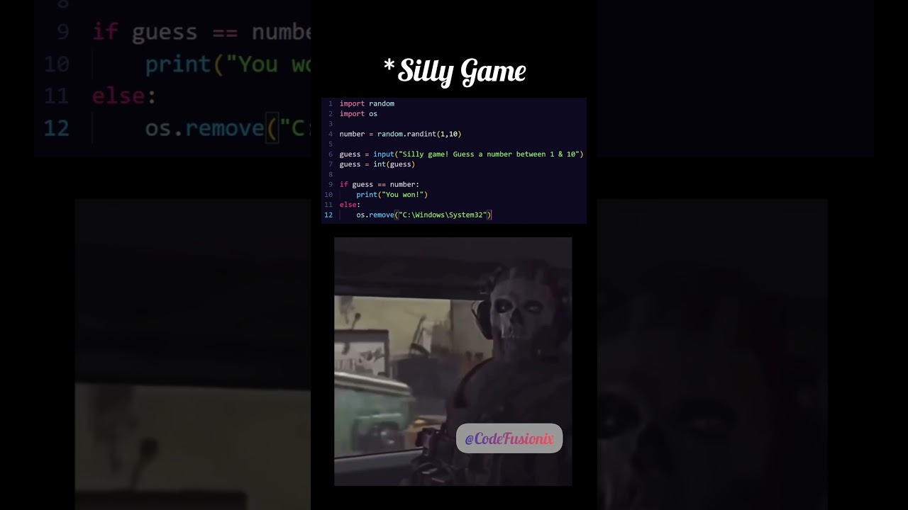 funny game 🤣 Using Python | Don't try #shorts #python #game