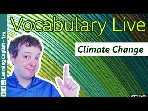 Live English Vocabulary Class: climate change