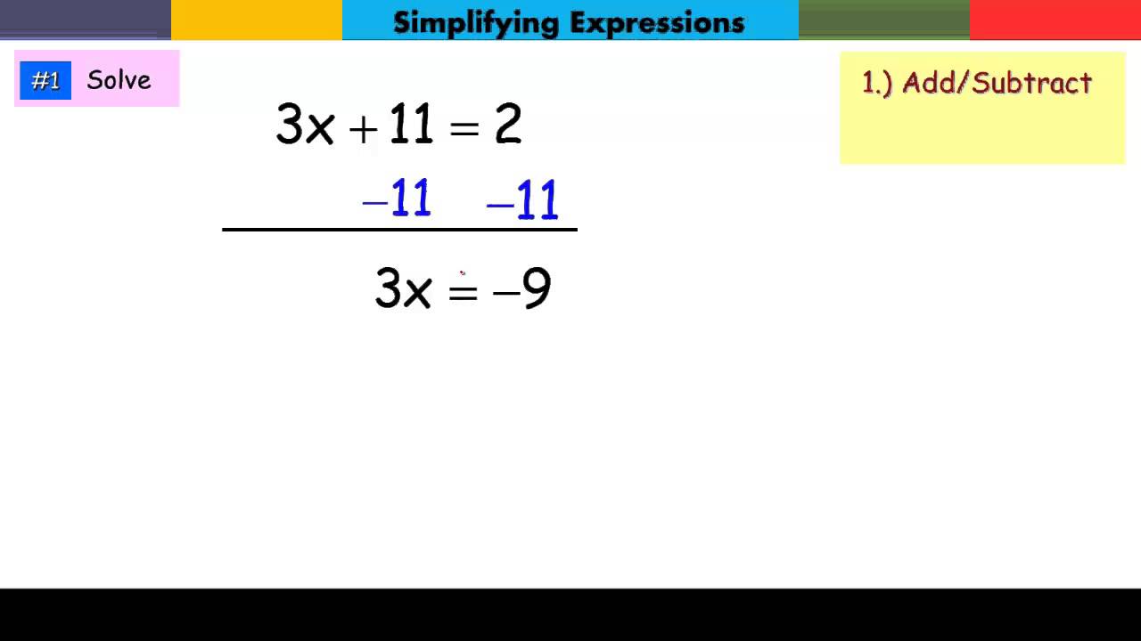 Solving Two-Step Linear Equations