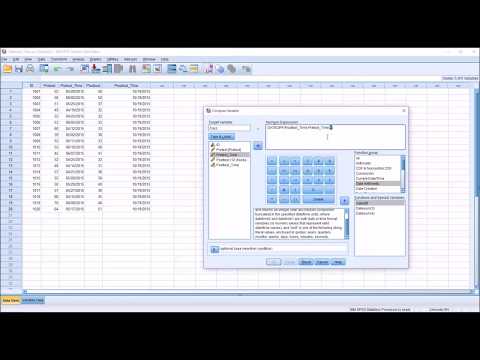 Calculating Date and Time Differences in SPSS