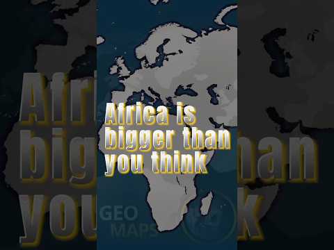 Africa is bigger than you think #explore #maps #uk #facts #map #asia #usa #shorts #history #world