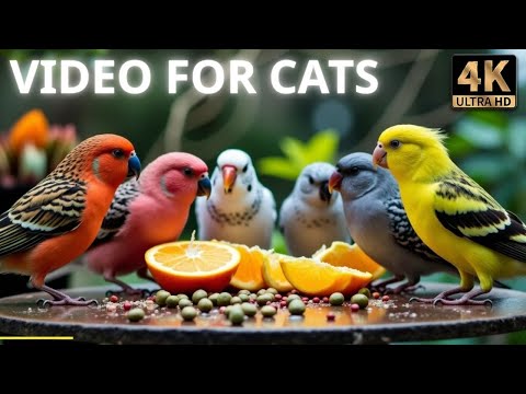 π΄ CAT TV NO ADS ποΈ Birds & Squirrels as Garden in Full BloomπΏοΈ Funny videos for cats 4K HDR