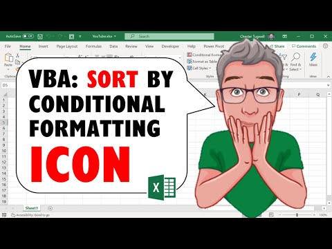 Excel VBA Code to Sort Table By Conditional Formatting Icon
