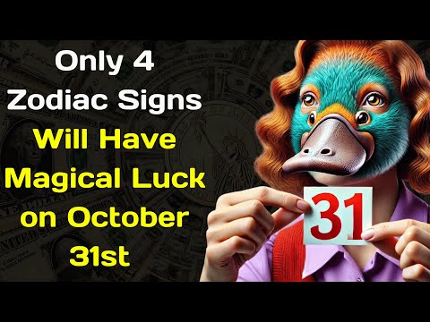 Only 4 Zodiac Signs Will Have Magical Luck on October 31st. Daily Horoscope