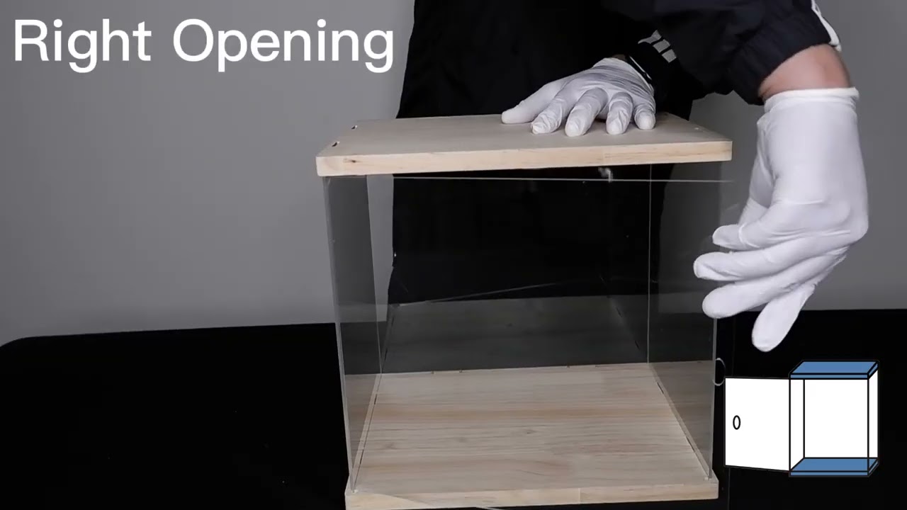 HANYEE Acrylic Display Case with LED Light - Assemble Instruction