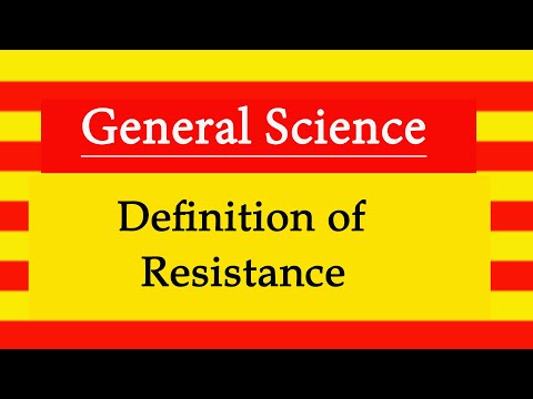 Definition of Resistance