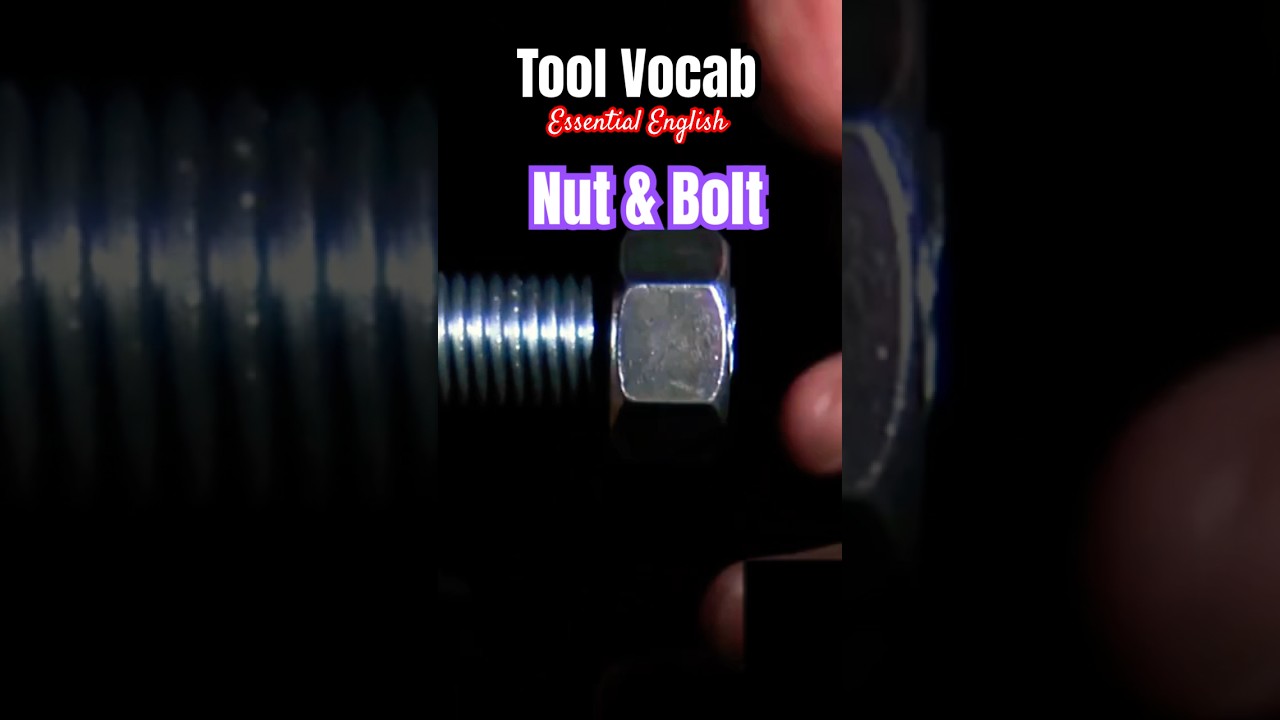 What are Nuts & Bolts? What is a Nut and Bolt? #nutsandbolts #english #englishstream #learnenglish