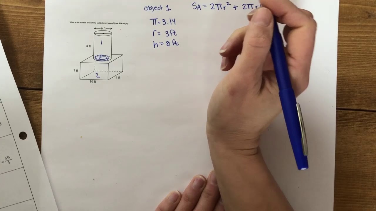 Finding the Composite Surface Area of 3D Objects