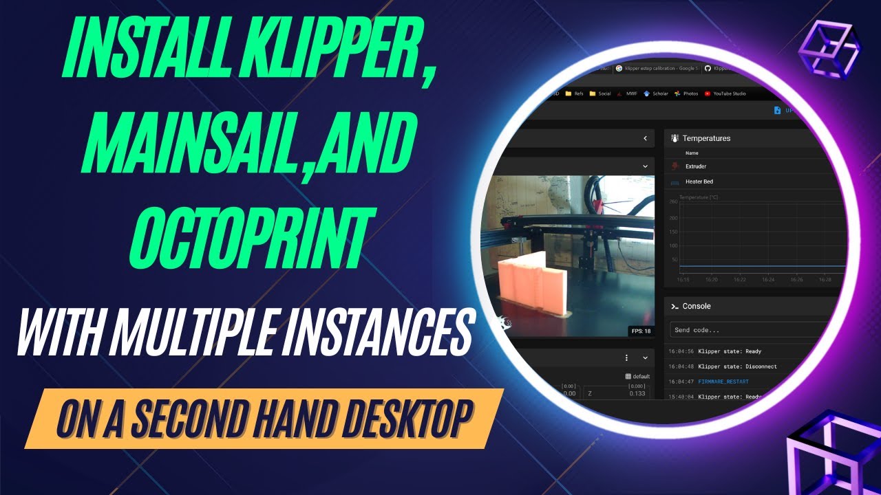 Install Klipper, Mainsail, and Octoprint with Multiple Instances Using KIAUH on an Old PC or Laptop
