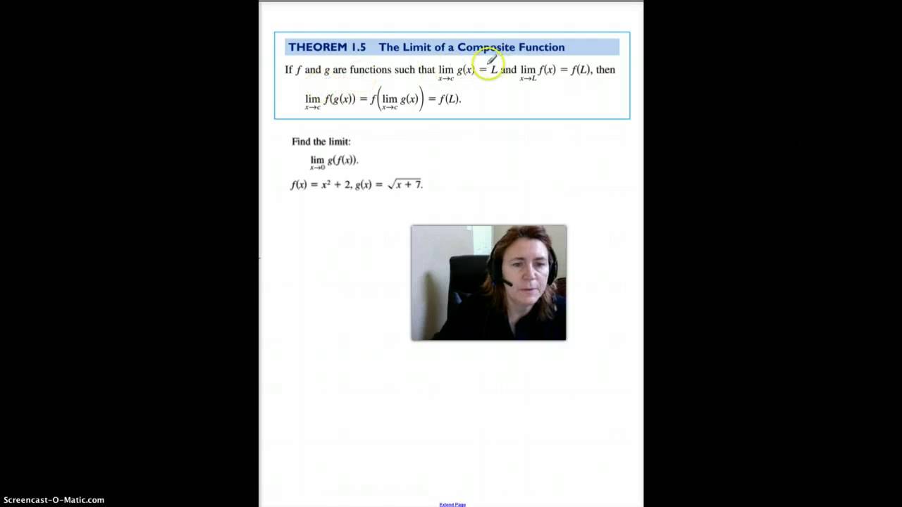 Calculus 1.3.1 Evaluating Limits Analytically p1