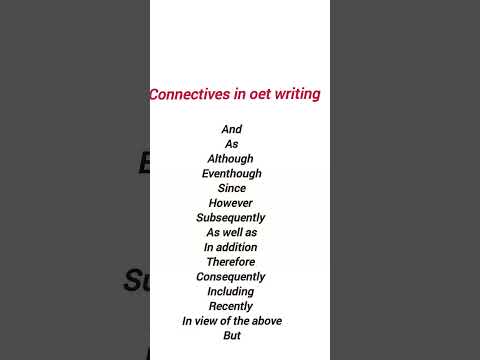 oet writing tips#connectives#OET#uk nurse#staff nurse